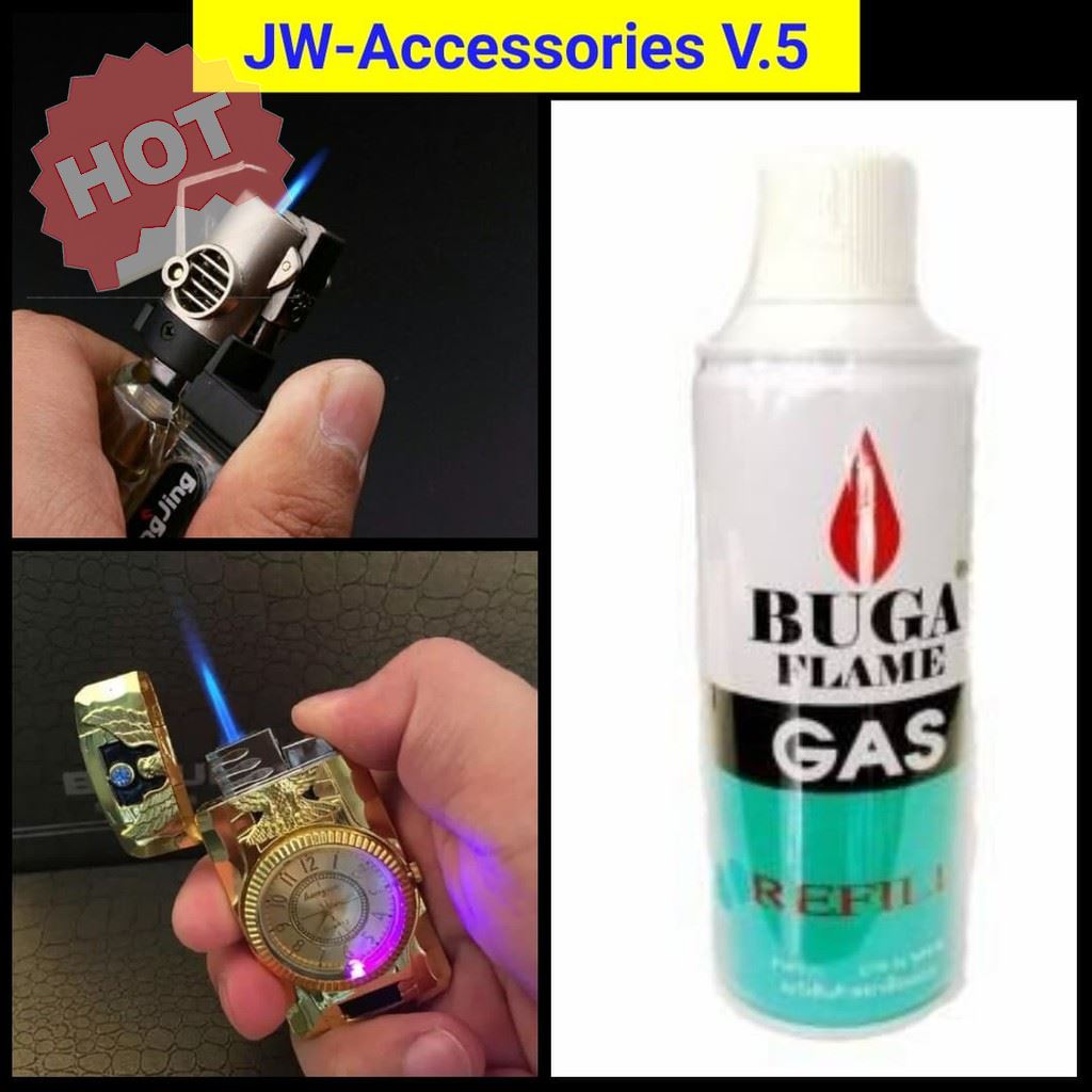 HOT SALE! สินค้าดี มีคุณภาพ ## BUGA FLAME GAS REFILL375ml.แก๊สกระป๋อง ...