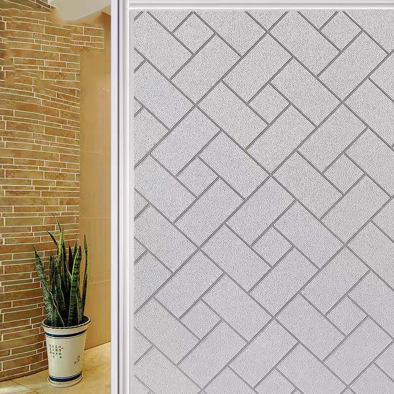 สติ๊กเกอร์สูญญากาศ ฟิล์มติดกระจก สติ๊กเกอร์ติดกระจก ฟิล์มฝ้า พร้อมส่ง ขนาด 90cm.x100cm.ขาวขุ่น ...