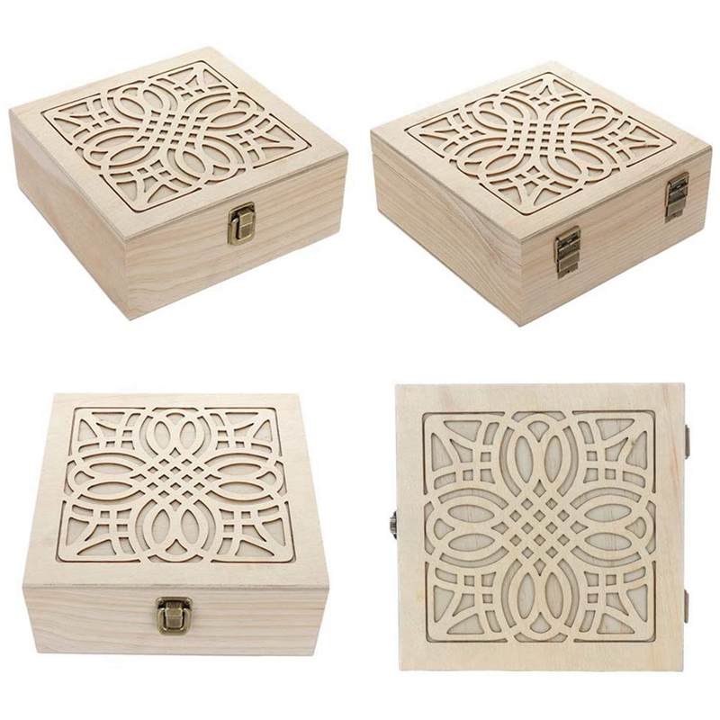 36Slot Essential Oil Wooden Storage Box Travel Display Case Holder Wood ...