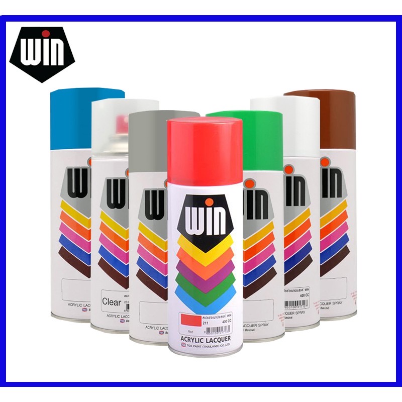 สีสเปรย์ WIN วิน ผลิตโดย TOA #210 สีดำ | Lazada.co.th