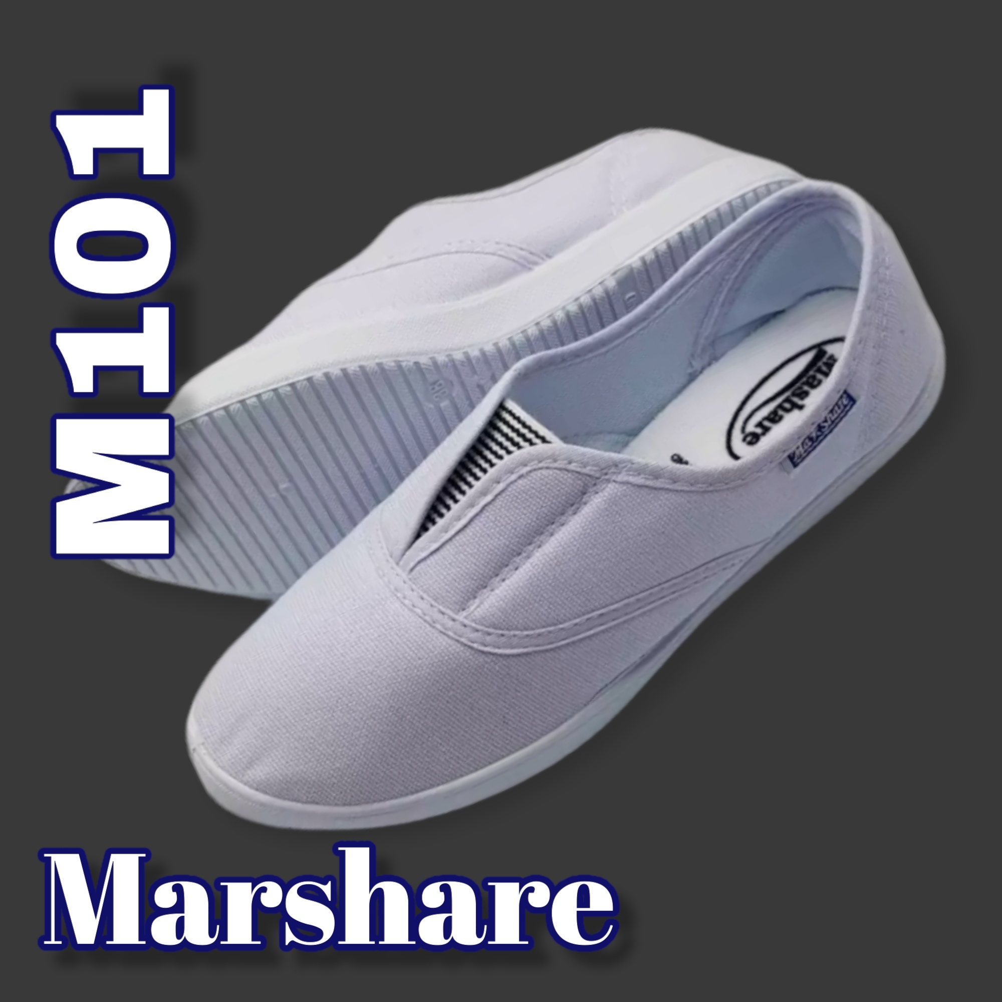 SCPPLaza รองเท้าผ้าใบแบบสวม ทรงBuddy ทรงบัดดี้ Mashare M101 สีดำ กรม ขาว ขาวล้วน ไซส์ 35-43 ...