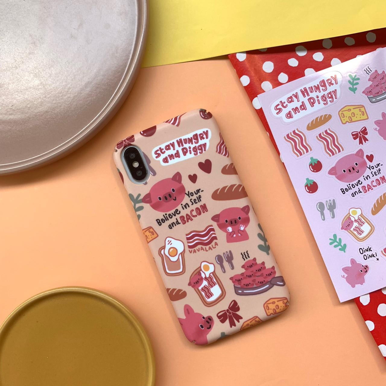 [Vavavala] Piggy Bacon iPhone Case เคสโทรศัพท์ ไอโฟน 7 / 8 / 7+ / 8 ...