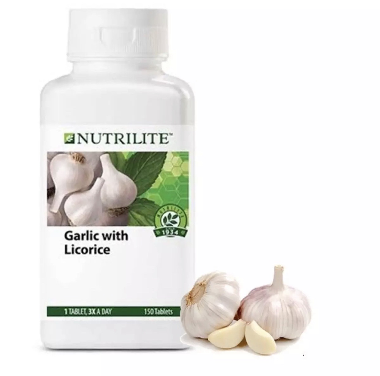 Amway NUTRILITE Garlic With Licorice (150 Tab) แอมเวย์ นิวทริไลท์ การ ...