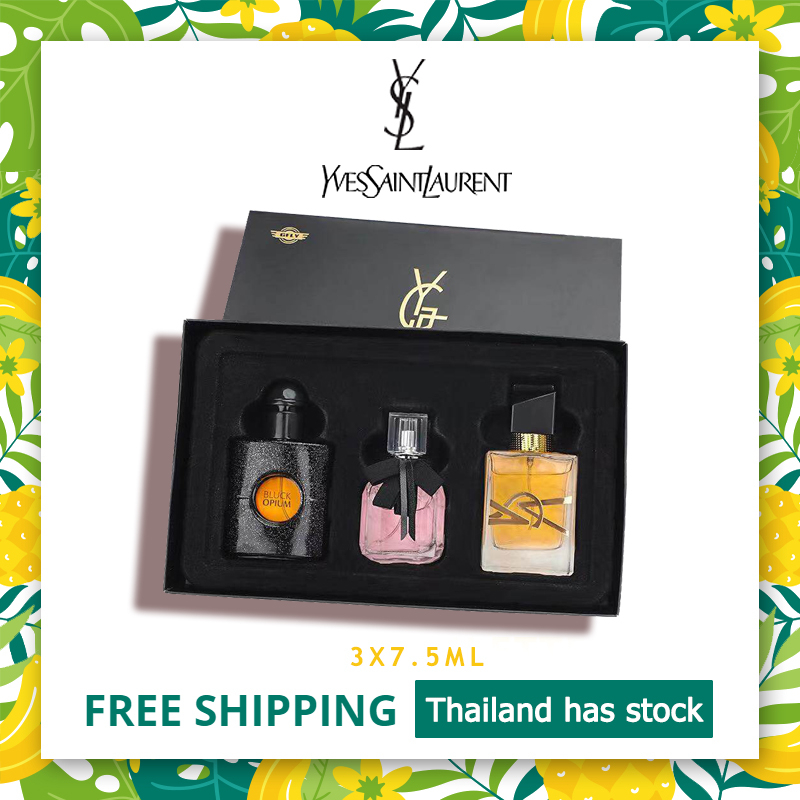 พร้อมส่ง นำ้หอม perfume มินิ set 3*7.5ml YSL แท้ เซตน้ำหอม น้ำหอมผู้ หญิง ღ - Global Blue - ThaiPick