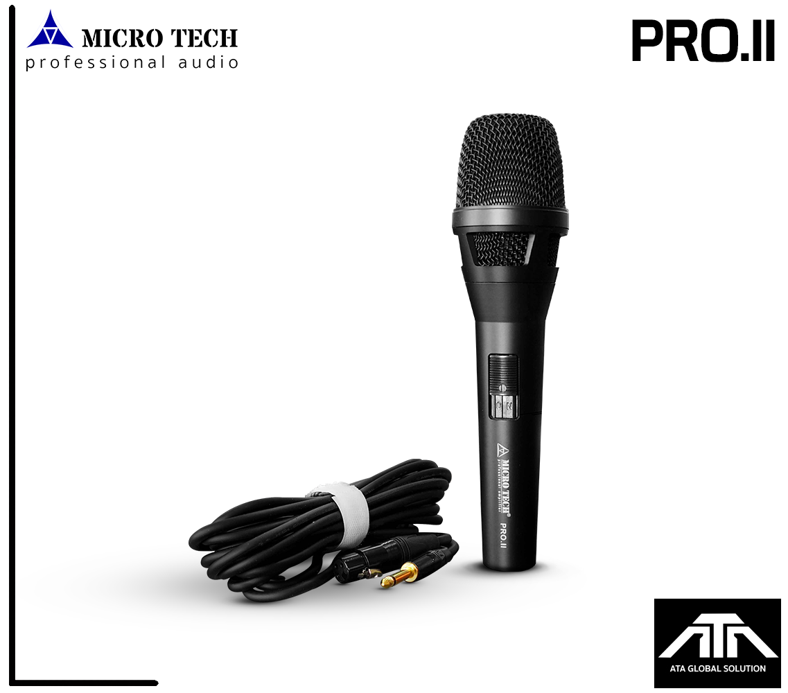 MICROTECH PRO.II ไมค์สาย ไมโครโฟน พร้อมสายยาว 5 เมตร MICRO TECH PRO II ...