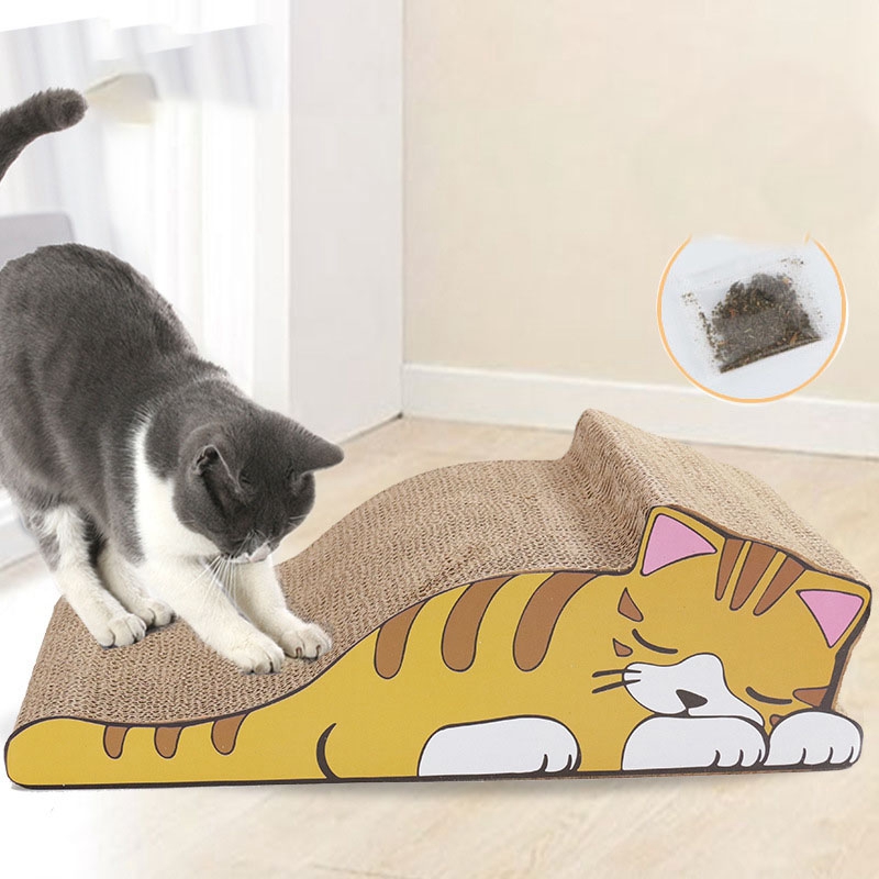 Pet Cat Paper Scraper Board Kitten Scratching Post for Cats Scratcher ...