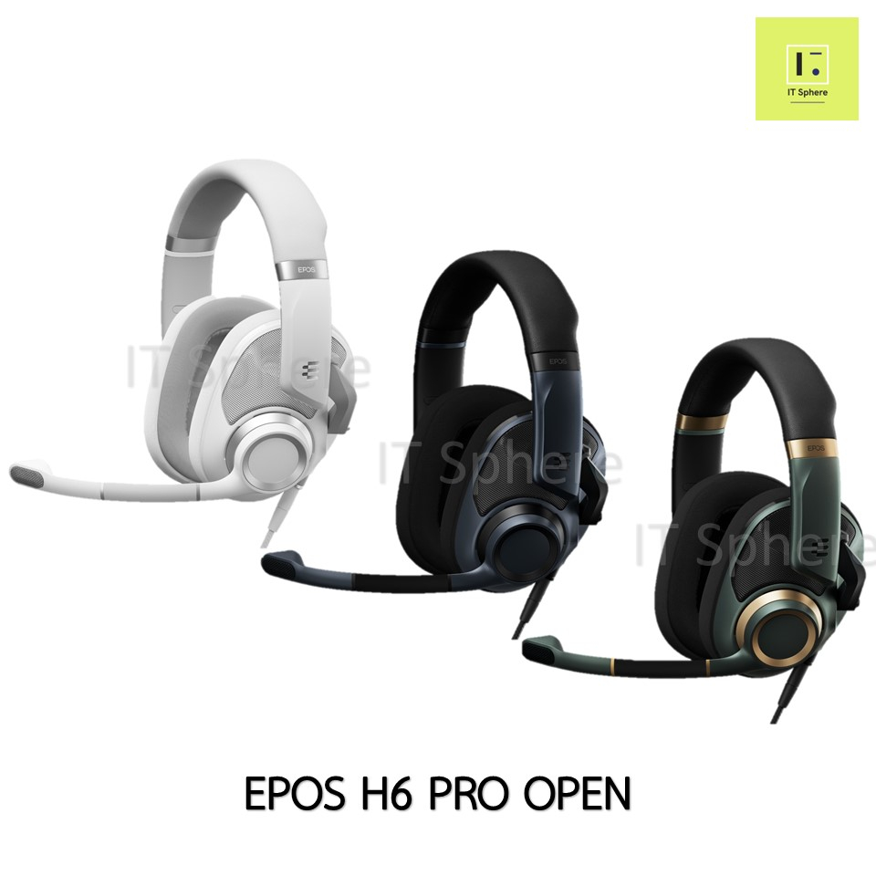 ศูนย์ไทย ประกัน 2 ปี หูฟัง EPOS H6 PRO OPEN GAMING HEADSET RACING GREEN SEBRING BLACK WHITE สี ...