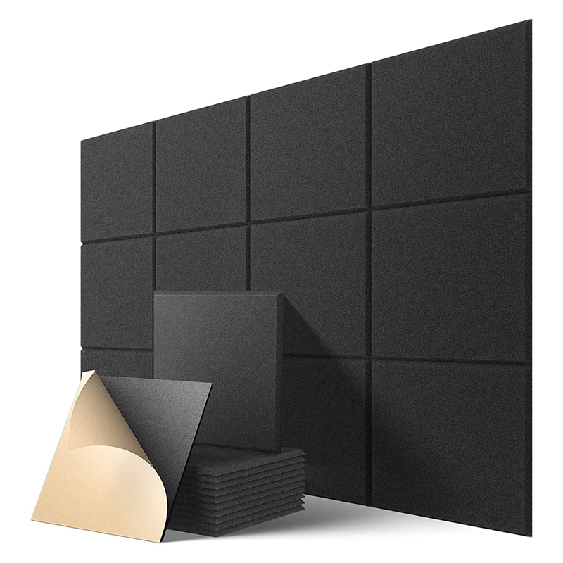 Self-Adhesive Acoustic Panels 12 Pack,12 x 12 x 0.4 inch Sound Proof ...