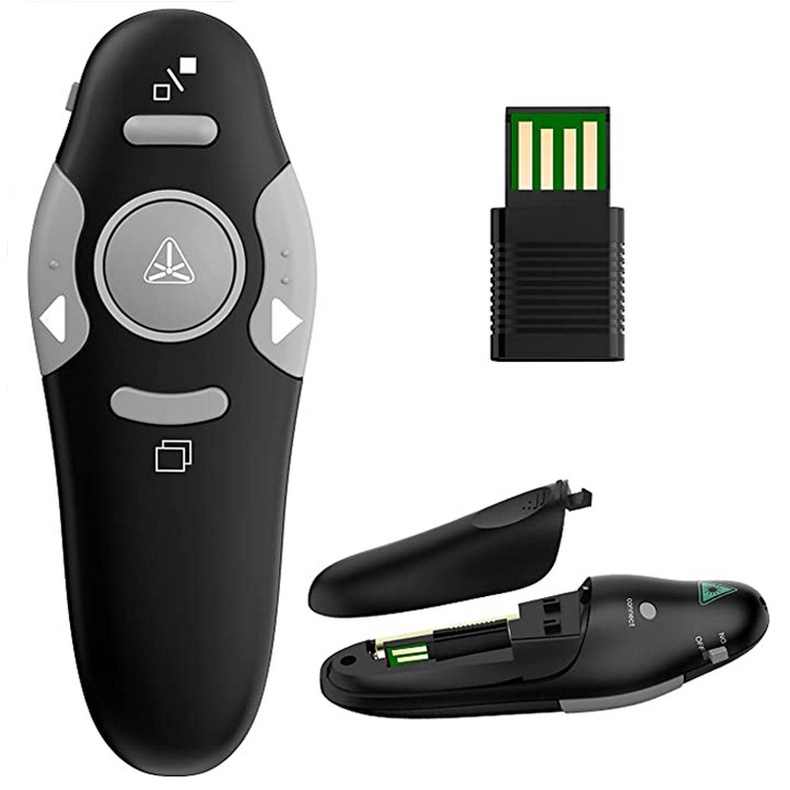 พ้อยเตอร์ เป่า Wireless Presenter USB Presentation Mouse Laser Pointer ...