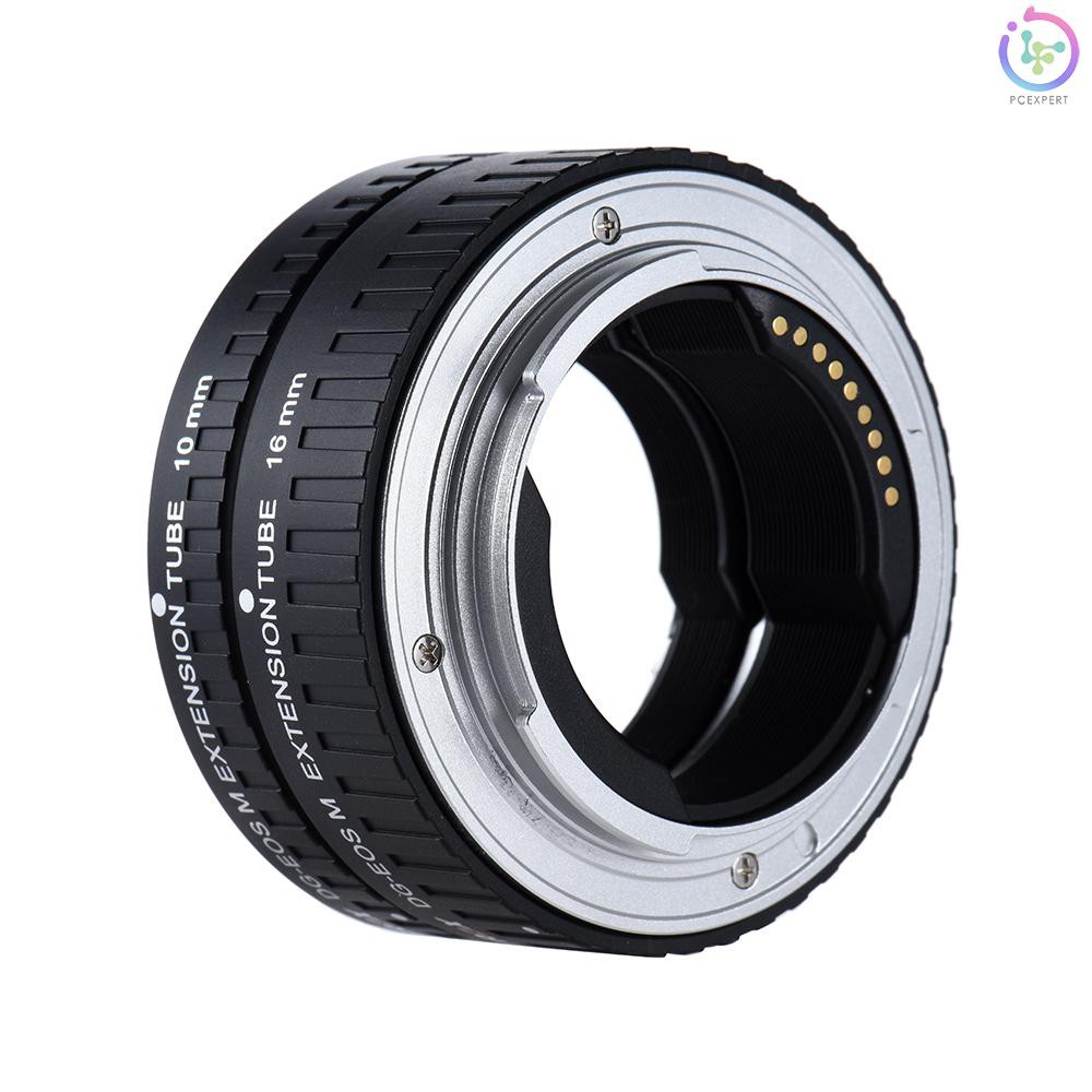 PCERViltrox DG-EOS M Automatic Extension Tube 10mm and 16mm Auto Focus ...