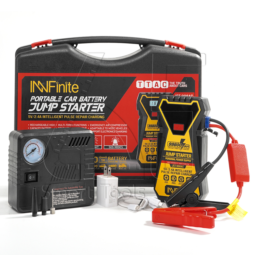 InnFinite 2-in-1 2USB จั้มสตาร์ท พาวเวอร์แบงค์ 99800 mAh จั๊มสตาร์ท 12V ...