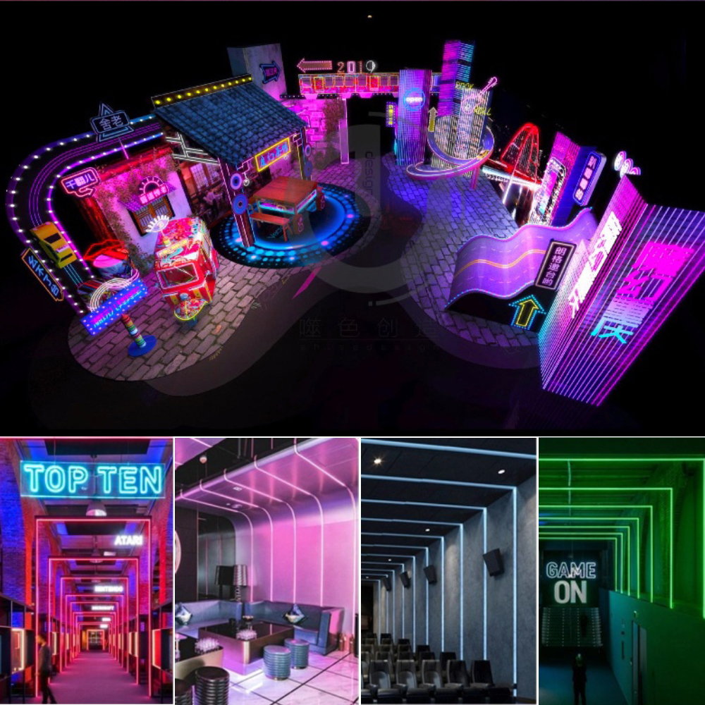 12V Neon LED Strip SMD 2835 120LEDsM Flexible Rope Tube Waterproof 1M ...