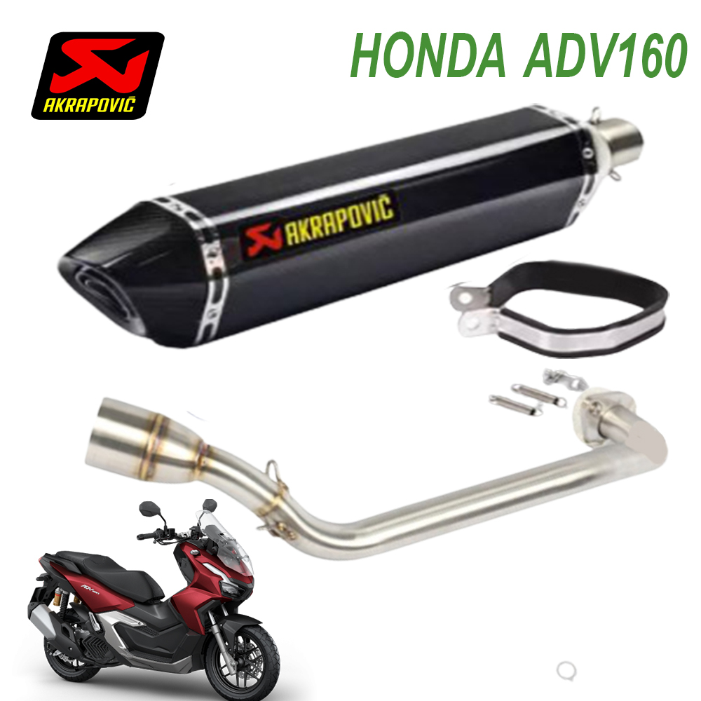 ท่อ akrapovic honda adv160 ตรงรุ่น อุปกรณ์ครบชุด เสียงแน่นทุ้มไม่แตกใน ...