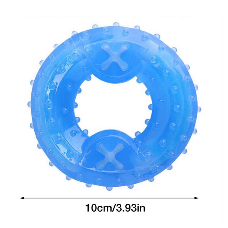 Puppy Teething Ring TPR Dog Pet Teether Cooling Chew Toy TPR Summer ...