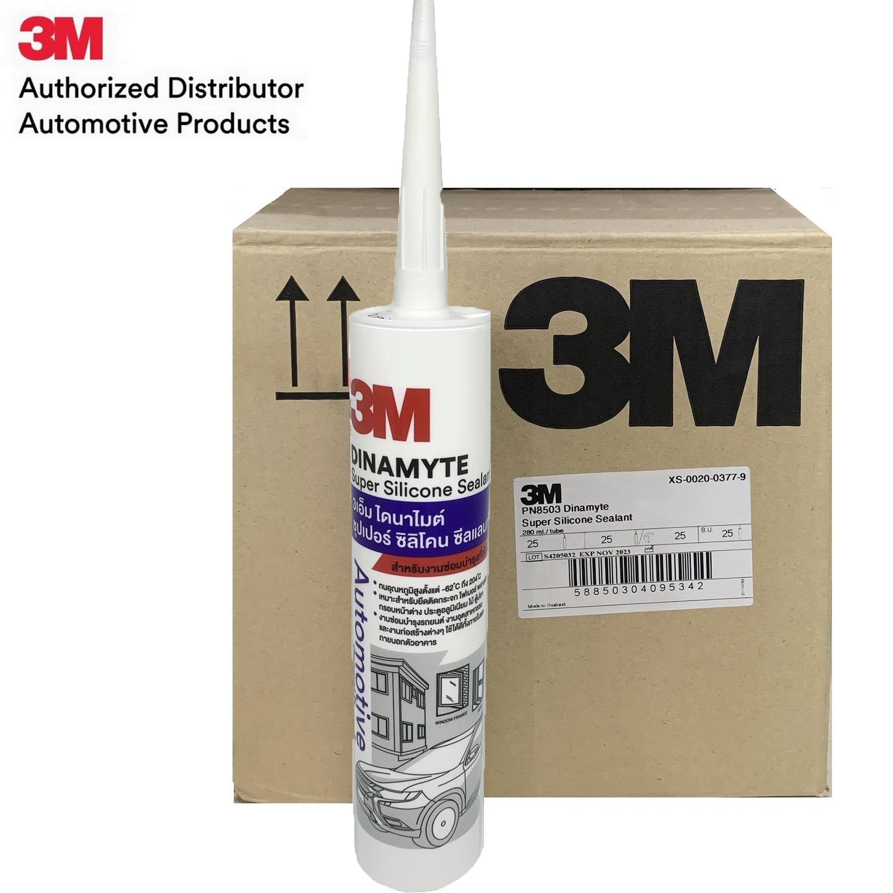 3M™ Dinamyte Super Silicone Sealant , 08502 Clear, 08501 White, 08503 ...
