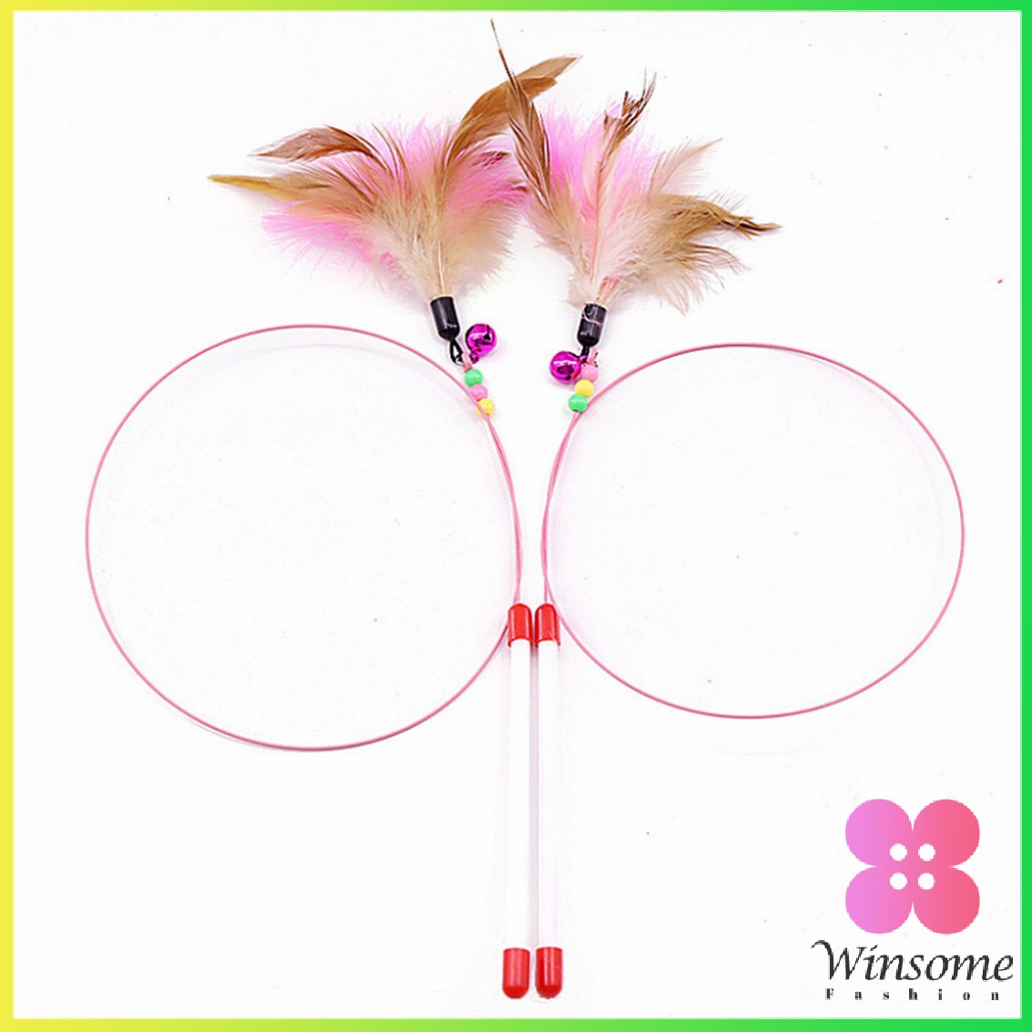 Winsome ไม้ตกของเล่นน้องแมว รูปตัวหนอน Funny cat | Lazada.co.th