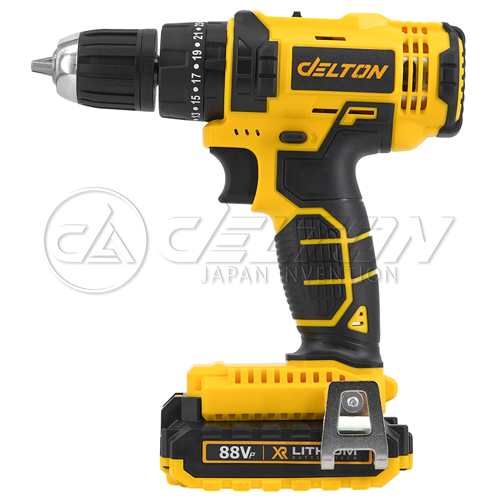 DELTON สว่านไร้สาย สว่าน 3 ระบบ 88V มีระบบกระแทก แบตเตอรี่ Li-ion พร้อมแท่นชาร์จอย่างดี และ ...