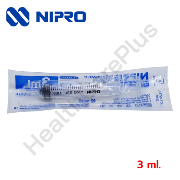 กระบอกฉีดยา NIPRO Syringe ไซริ้ง 3 ml. / 5 ml. / 10 ml. / 20 ml. / 50 ml. | Lazada.co.th