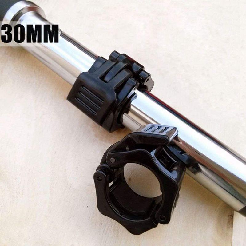 Olympic Size Barbell Collar Locks 1 inch Bar Clamp Crossfit Weight ...