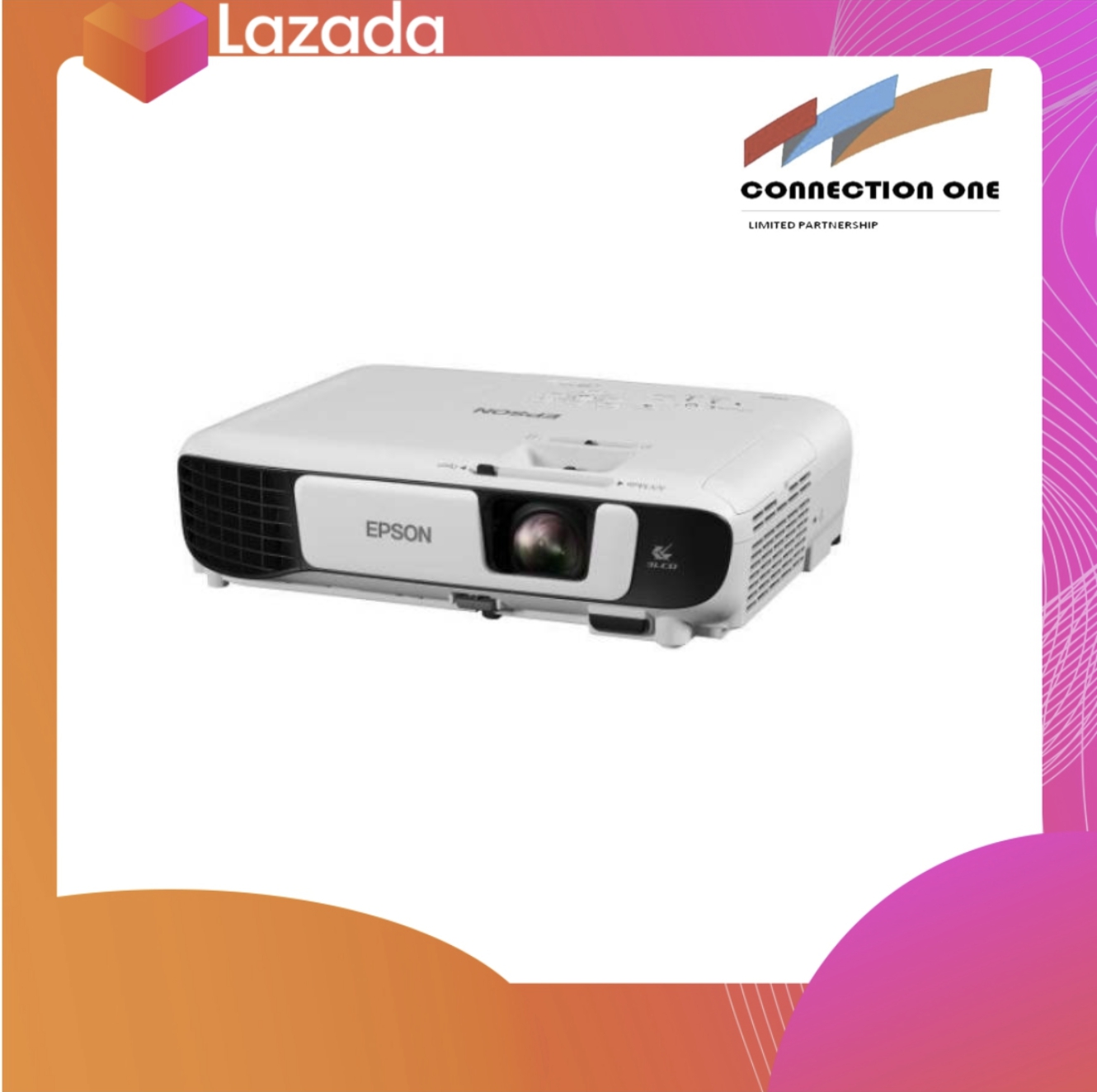 Epson EB-FH52 LCD Projector 2020 Model ความสว่าง 4,000 Ansi Lumens ความละเอียด Full HD 3LCD รับ ...