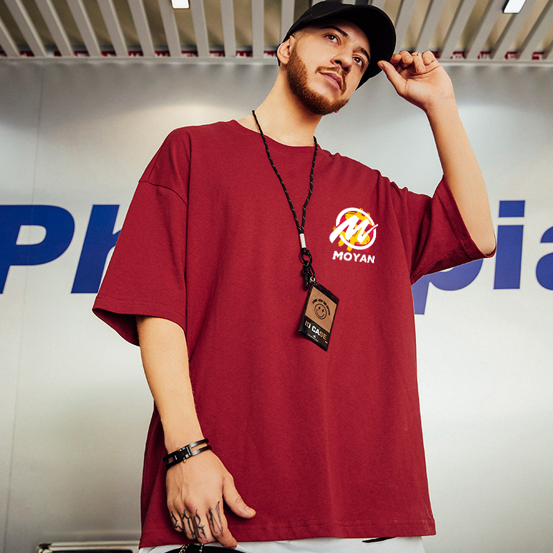 M-8XL 2022 ใหม่เสื้อยืดแขนสั้นผู้ชายแนวโน้มทั้งหมดตรงกับเสื้อหลวมสีดำ เสื้อยืดผู้ชาย - FSKM ...