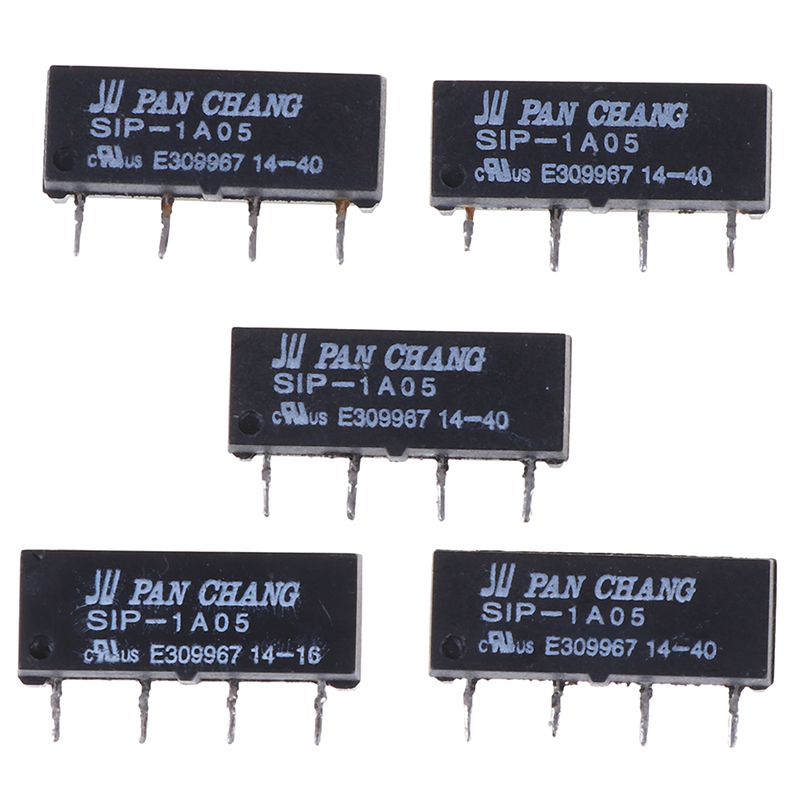 TANG[Falsh Sale] 5Pcs 4pin 5v relay sip-1a05 reed switch relay for pan ...