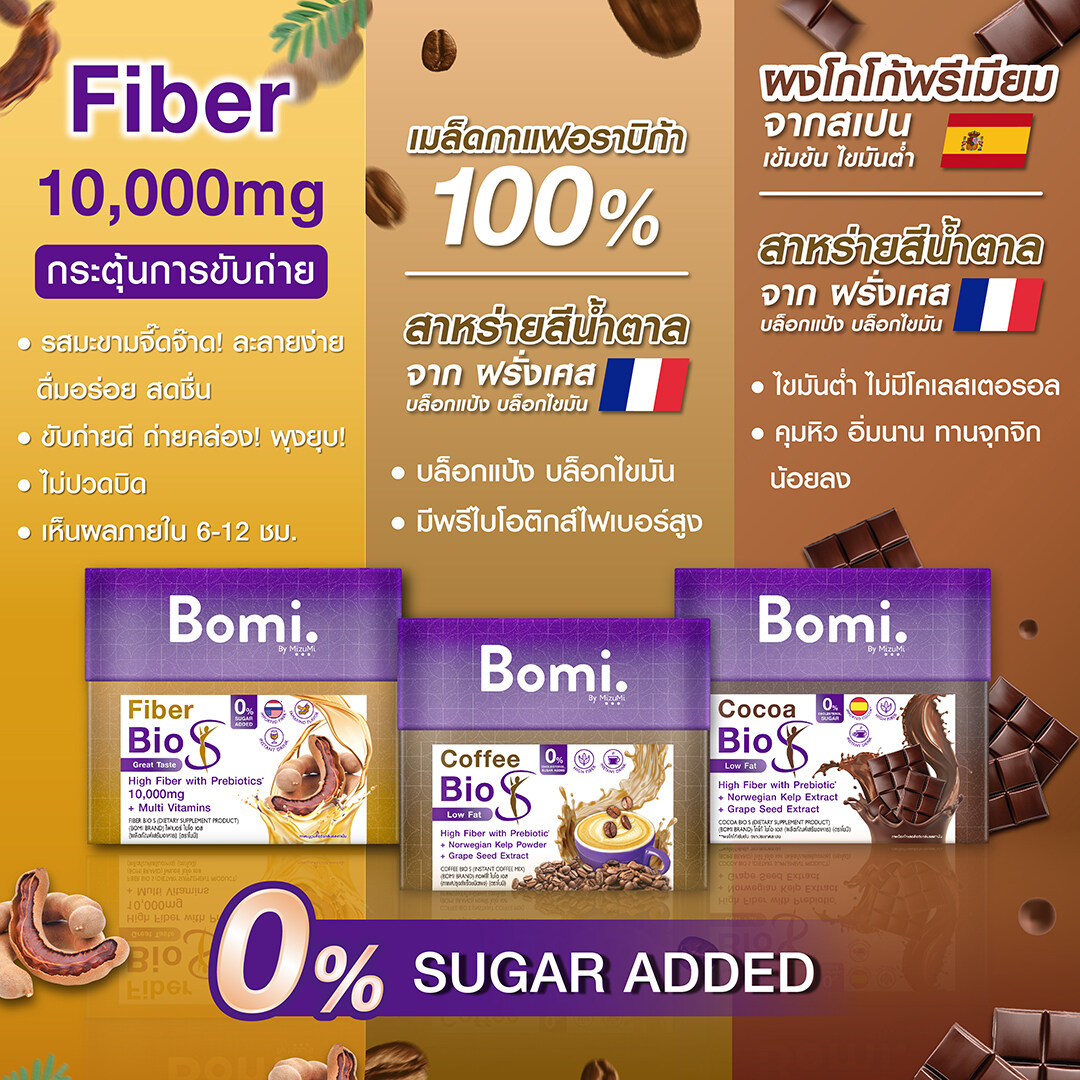 แพ็ค 3 Bomi Bio S Series เซตทดลอง ดูแลน้ำหนัก สุขภาพดี พร้อมเพิ่มกากใย ...