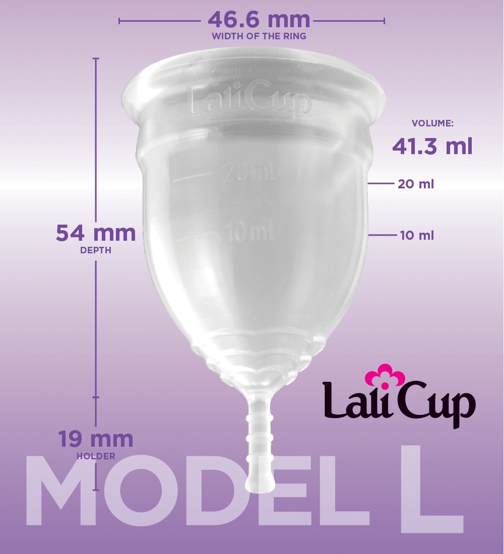 Lalicup Menstrual cup size S-XL จากประเทศ Slovania มีคู่มือภาษาไทย ถ้วย ...