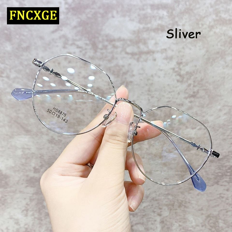 FNCXGE แว่นตา แบบสายตาสั้น สไตล์เกาหลี สําหรับผู้หญิง แว่นสายตาแว่นสายตาผู้หญิง -100-400 ...