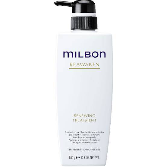 Milbon Reawaken Renewing Shampoo /Treatment 500ml ลดการพันกันและคงความชุ่มชื้น เงางาม | Lazada.co.th