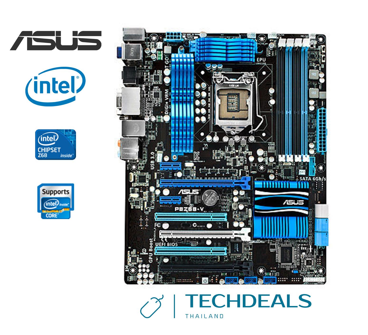 Mainboard Motherboards (เมนบอร์ด) Intel LGA 1155 Chipset Z68 ASUS P8Z68 ...