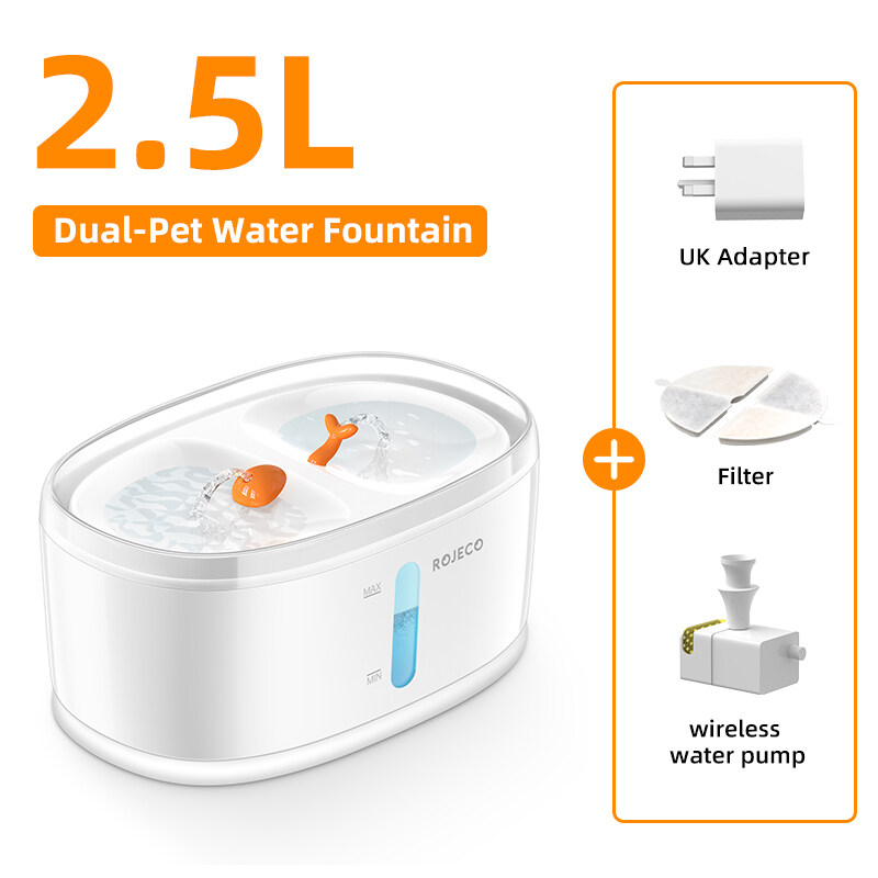 Fulfilled by LazadaROJECO 3.2L Cat Drinking Fountain Automatic Stainless Steel Pet Fountains ...