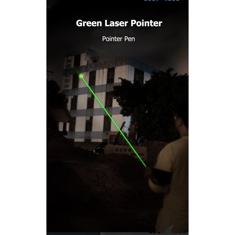 Smiling Shark LS313 Green Red Laser pointer เลเซอร์สีเขียวแบบพกพา ปากกา ...