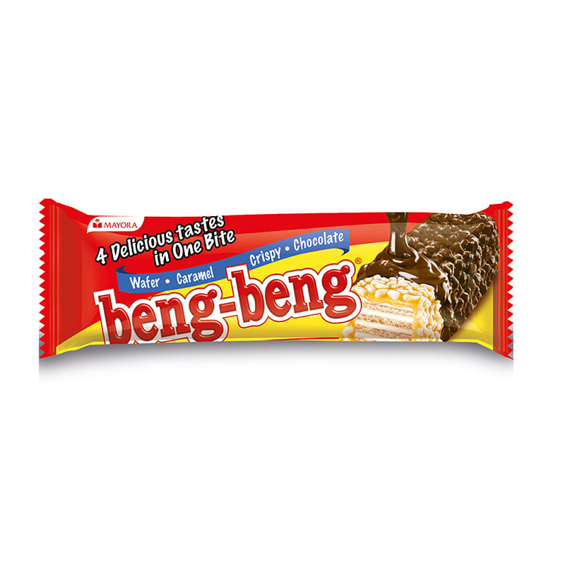 1 แพ็ค เบง เบง ขนม เวเฟอร์ ช็อกโกแลต 22 ก. 1 แพ็ค 24 ชิ้น Beng Beng Chocolate 22 g total 24 pcs ...