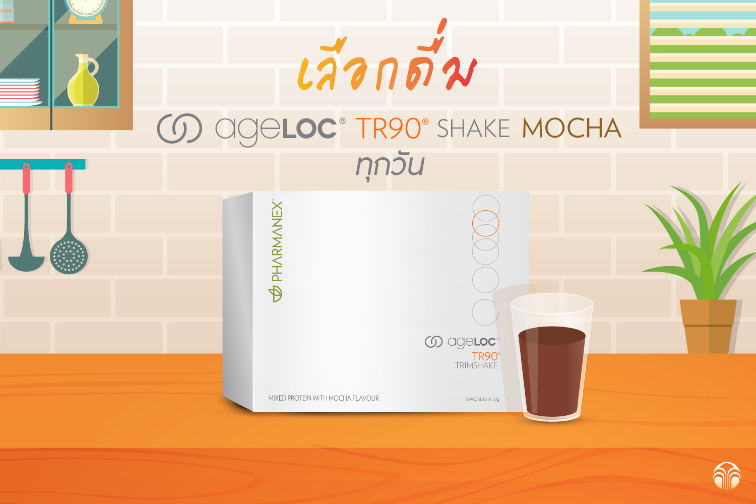 ทีอาร์ไนน์ตี้ เชค มอคค่า 2 กล่อง | TR90 Shake Mocha 2 boxes - Nu Skin TH - ThaiPick