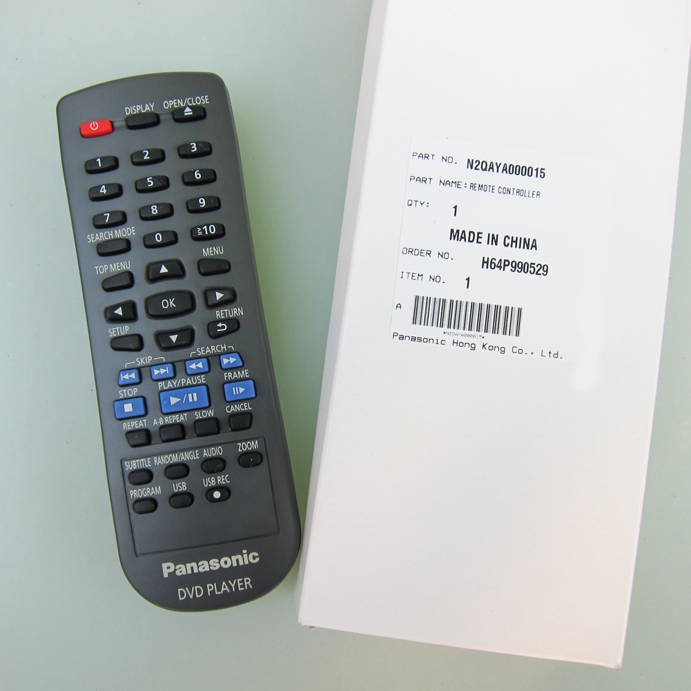 รีโมท เครื่องเล่นวีดีโอ Panasonic รุ่น DVD-S48 , DVD-S68 , DVD-S485 ...