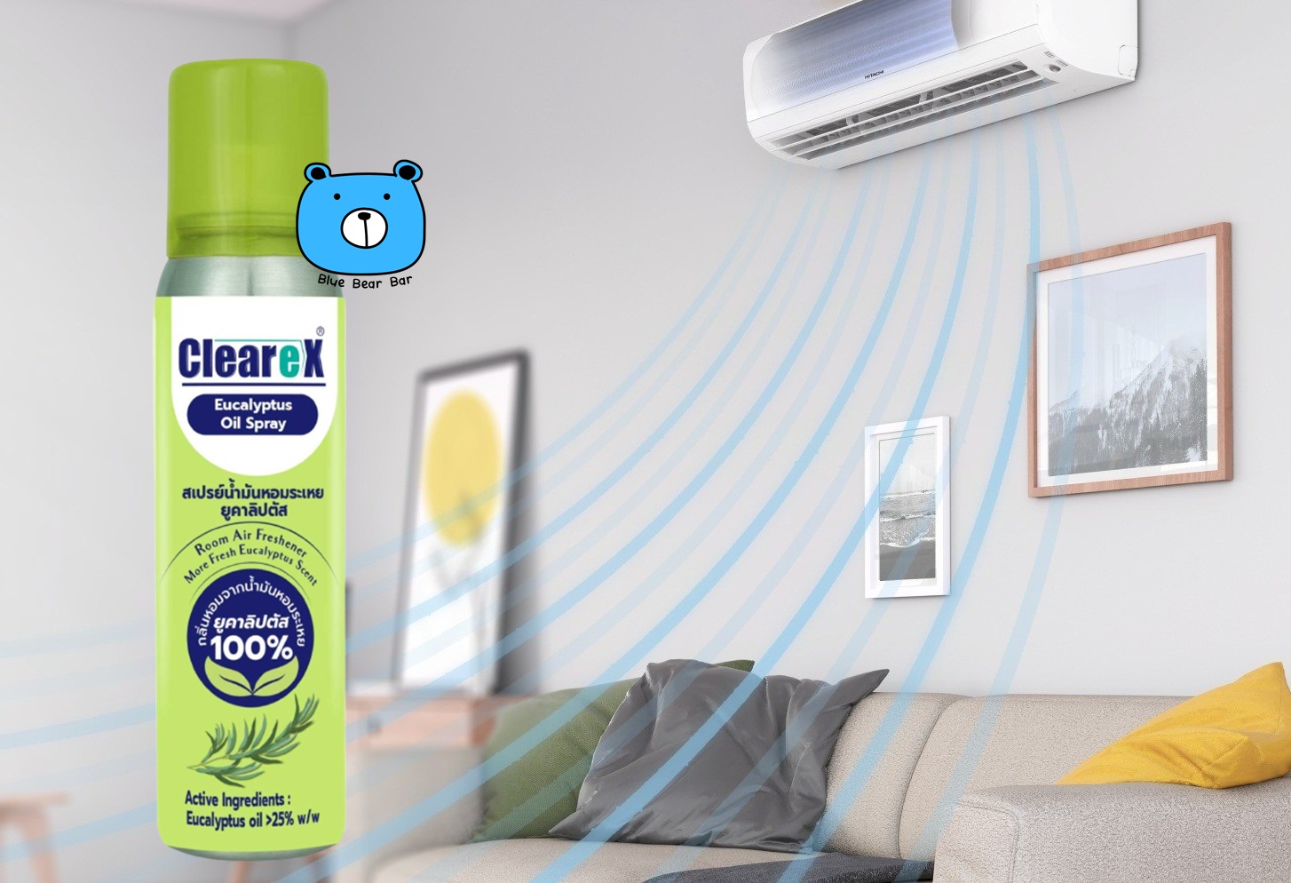 CLEAREX Eucalyptus Oil Spray 75ML เคลียเร็กซ์ สเปร์ยน้ำมันหอมระเหย ...