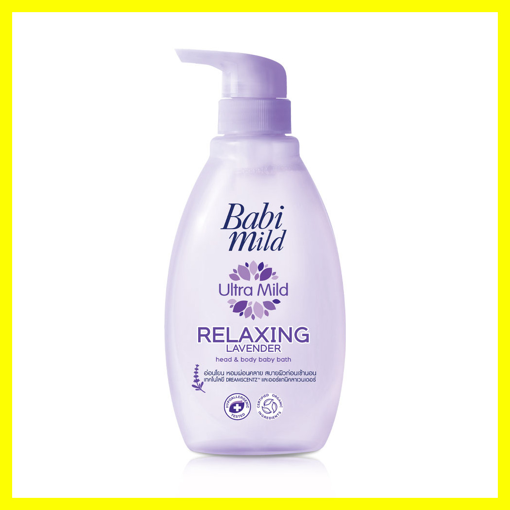 Babi Mild Ultra Mild Relaxing Lavender Head Body Baby Bath 380ml ...
