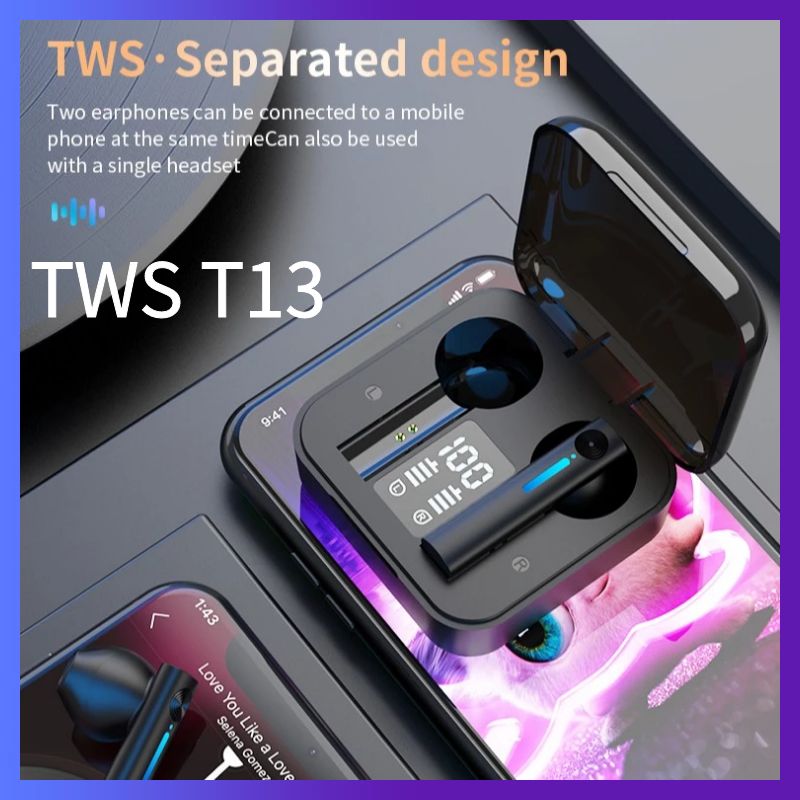 หู้ฟังบูลทูธ หูฟังไร้สาย TWS T13 Bluetooth Earphone 5.0 True Wireless ...