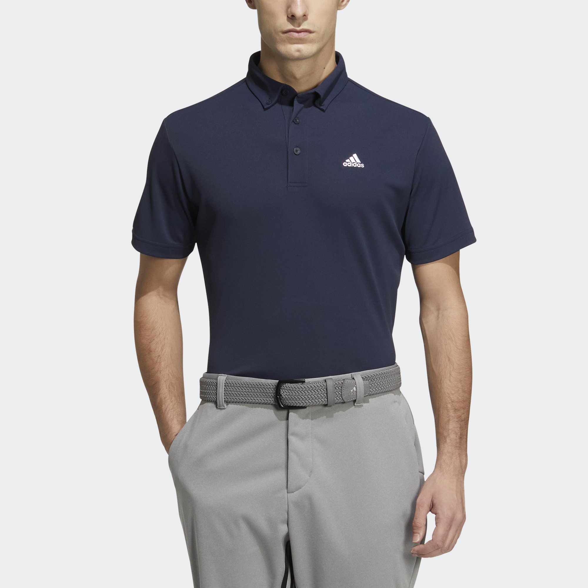 adidas GOLF Pique Polo Shirt Blue H64608 - adidas - ThaiPick