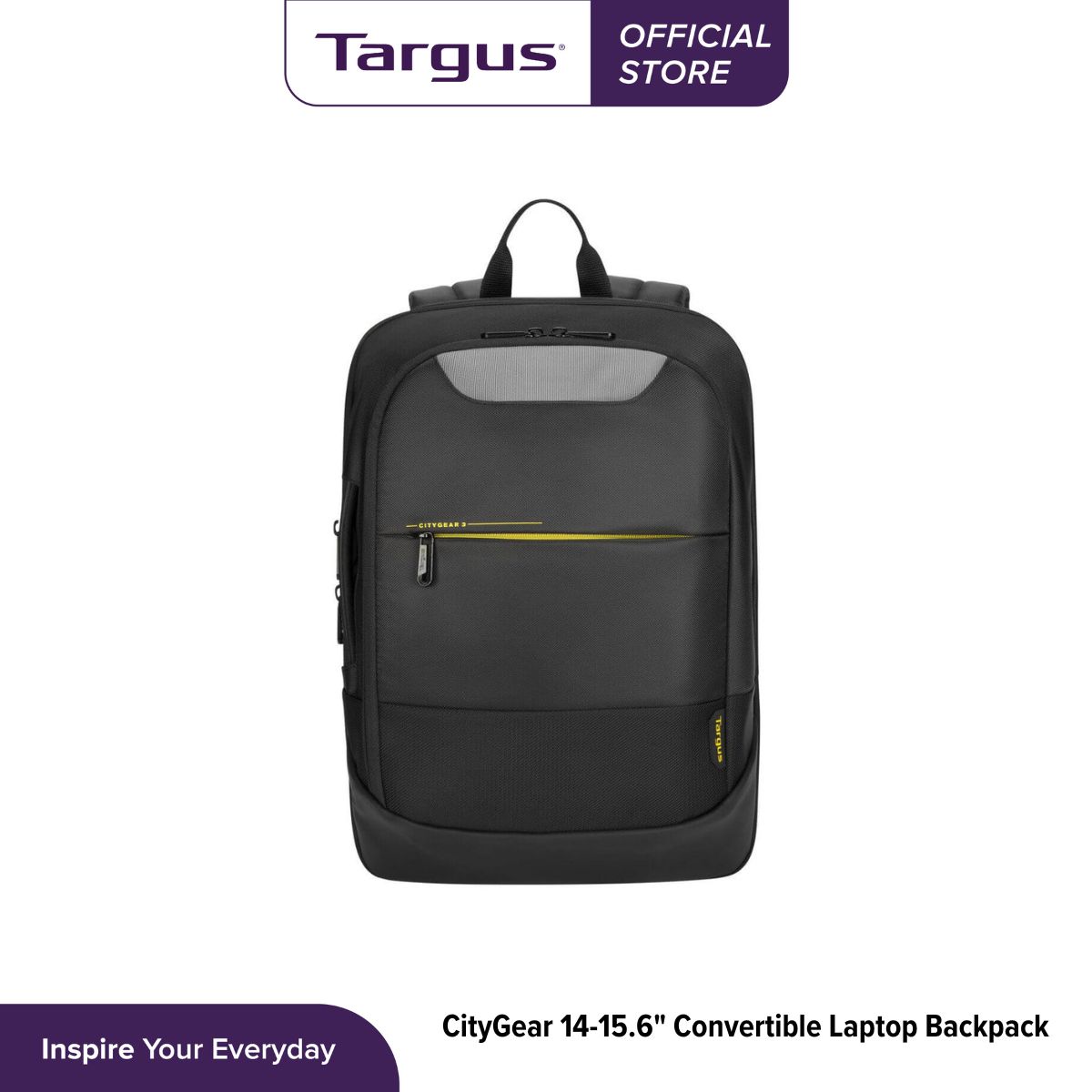 กระเป๋าเป้ใส่โน๊ตบุ๊ค Targus CityGear 14-15.6 Convertible Laptop Backpack - Black - Targus ...