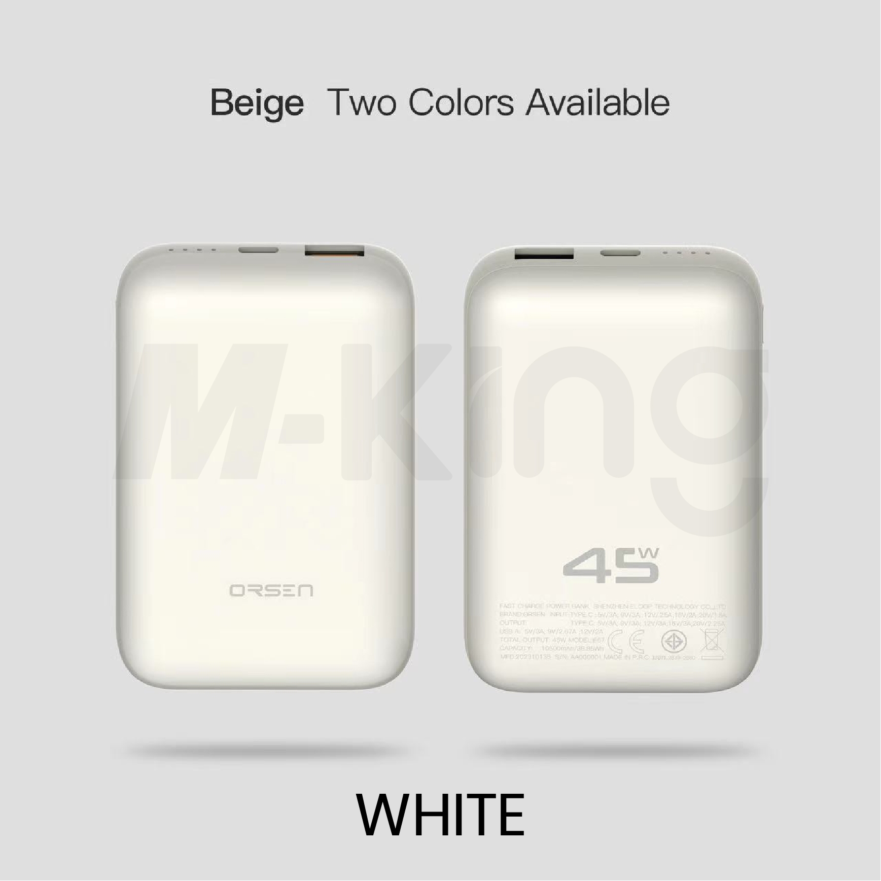 Orsen by Eloop รุ่น E67 แบตสำรอง 10500mAh พาวเวอร์แบงค์ ชาร์จเร็ว PD ...