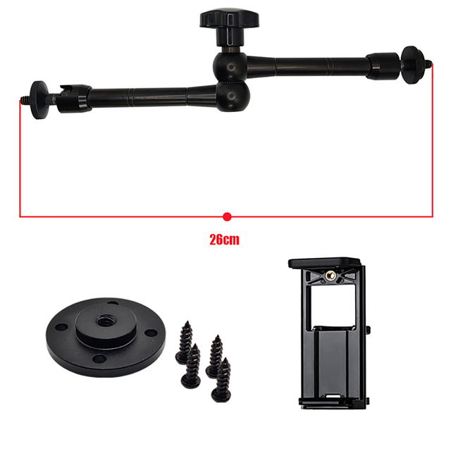 Wall Mount Tablet Stand Magic Arm Stretchable Cell Phone Wall Holder ...