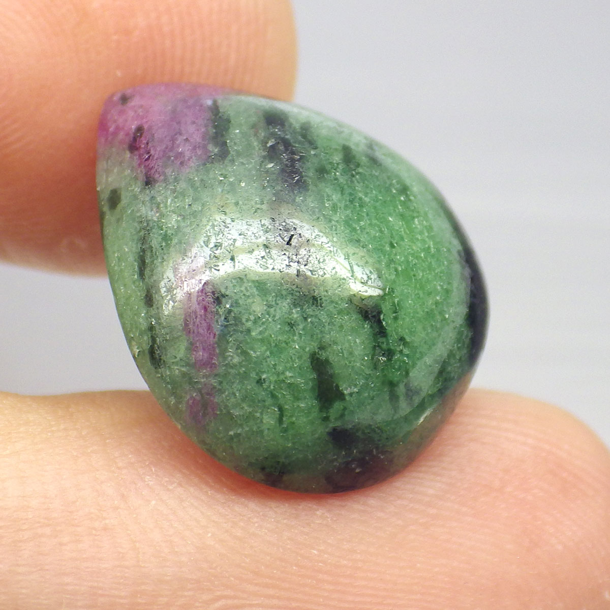 พลอย ซอยไซต์ ธรรมชาติ ดิบ แท้ ( Unheated Natural Ruby Zoisite ) น้ำหนัก 14.50 กะรัต - Metee G ...