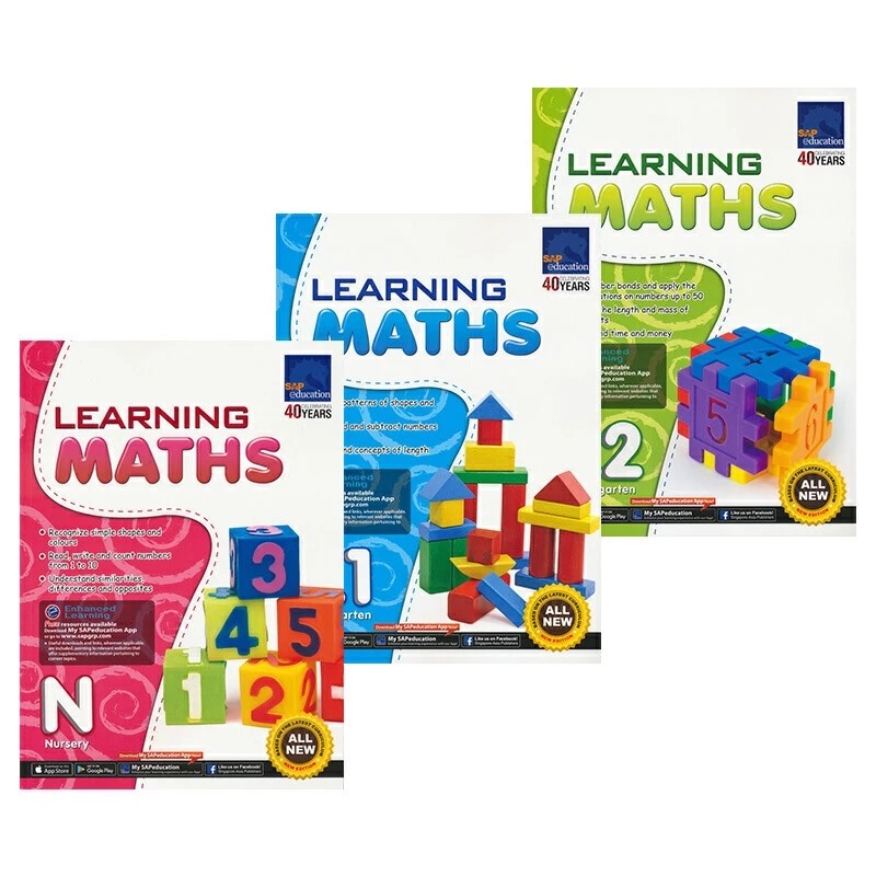 Learning Mathematics Book Grade1-6 Children Learn Math Books Singapore ...