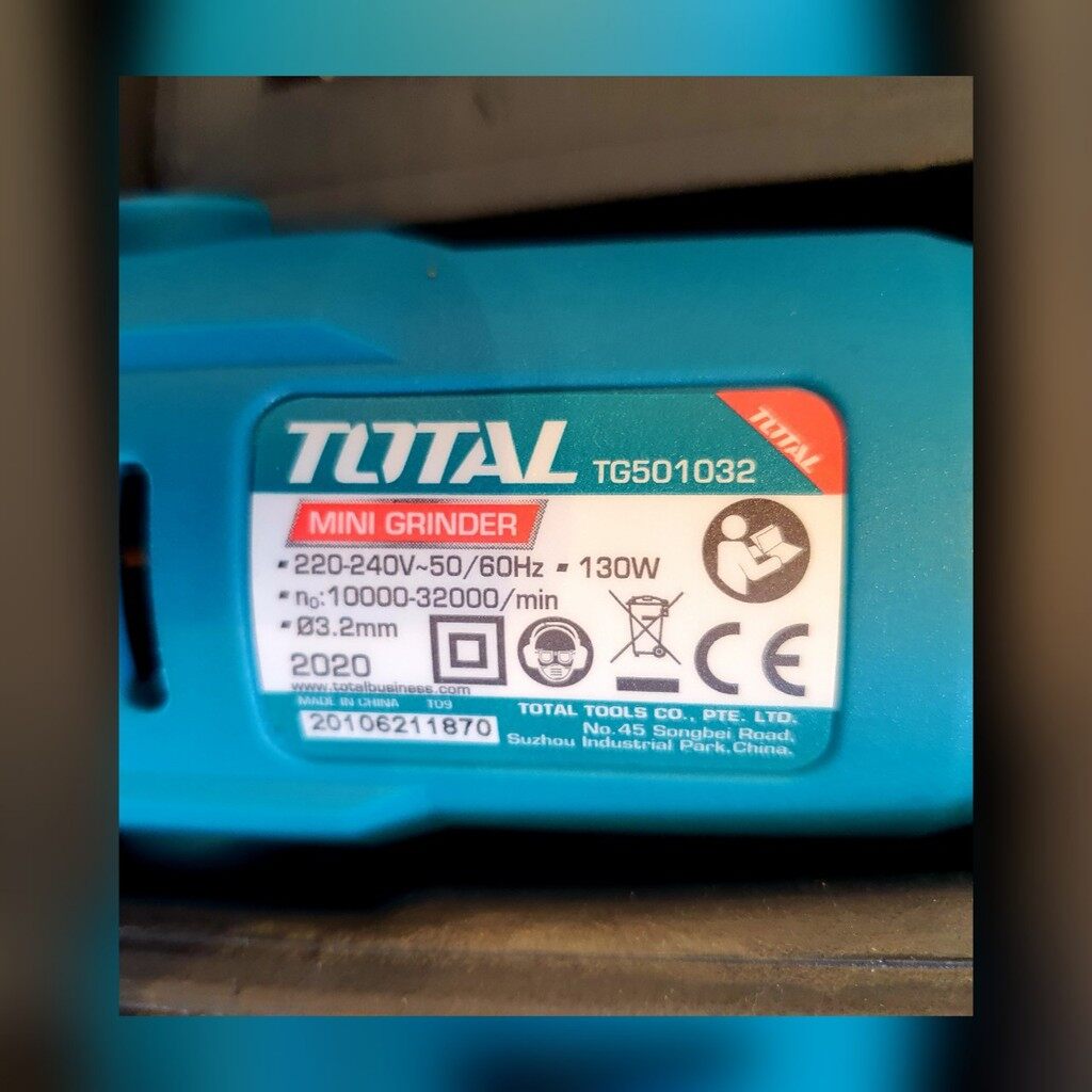 TOTAL เครื่องเจียร์แม่พิมพ์ รุ่น TG501032 130วัตต์ (Mini Grinder) เจียร ...