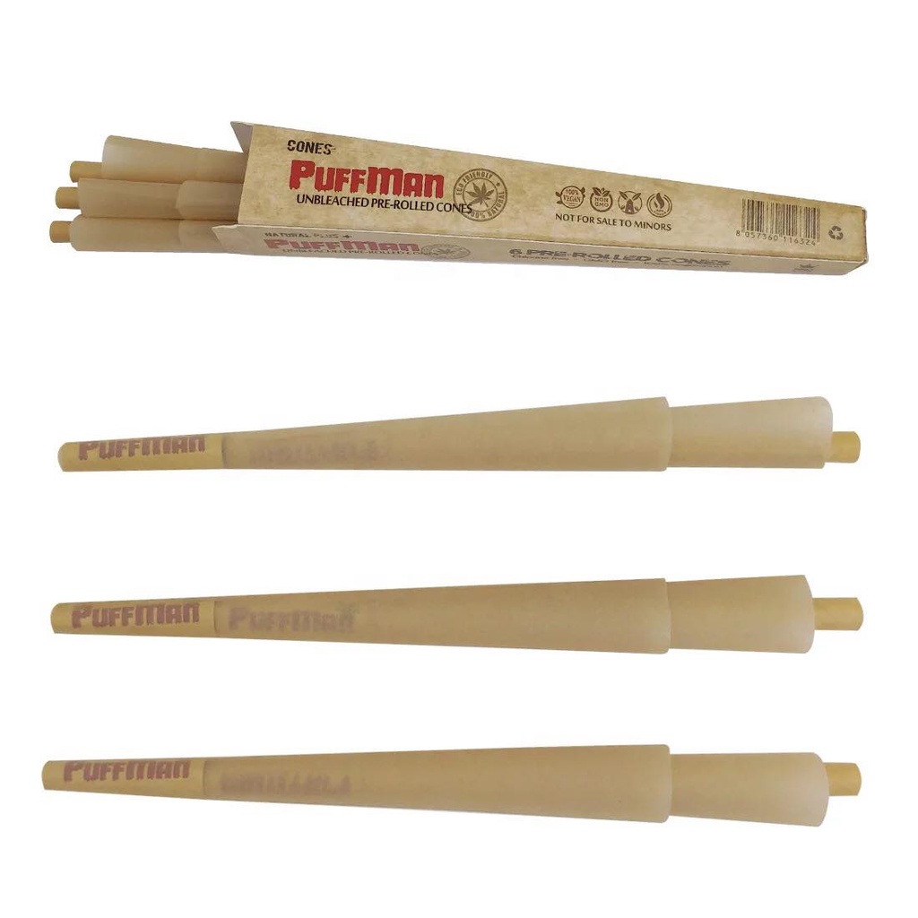 โรลสำเร็จ pre rolled cones ขนาด84mm110mm 1กล่อง6โคน พร้อมส่ง - PUFFMAN ...