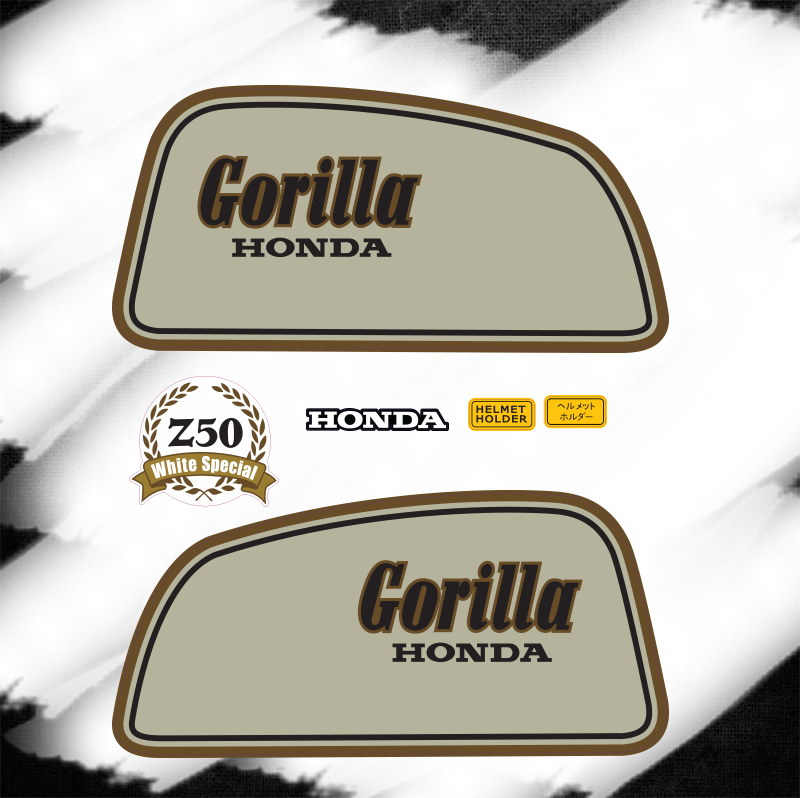 sticker tank honda gorilla white | Lazada.co.th