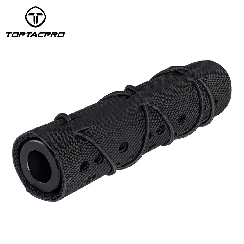 TOPTACPRO Tactical Suppressor 7 '' Cut Muffler Heat Shield Sleeve Silencer Cover Military Army ...
