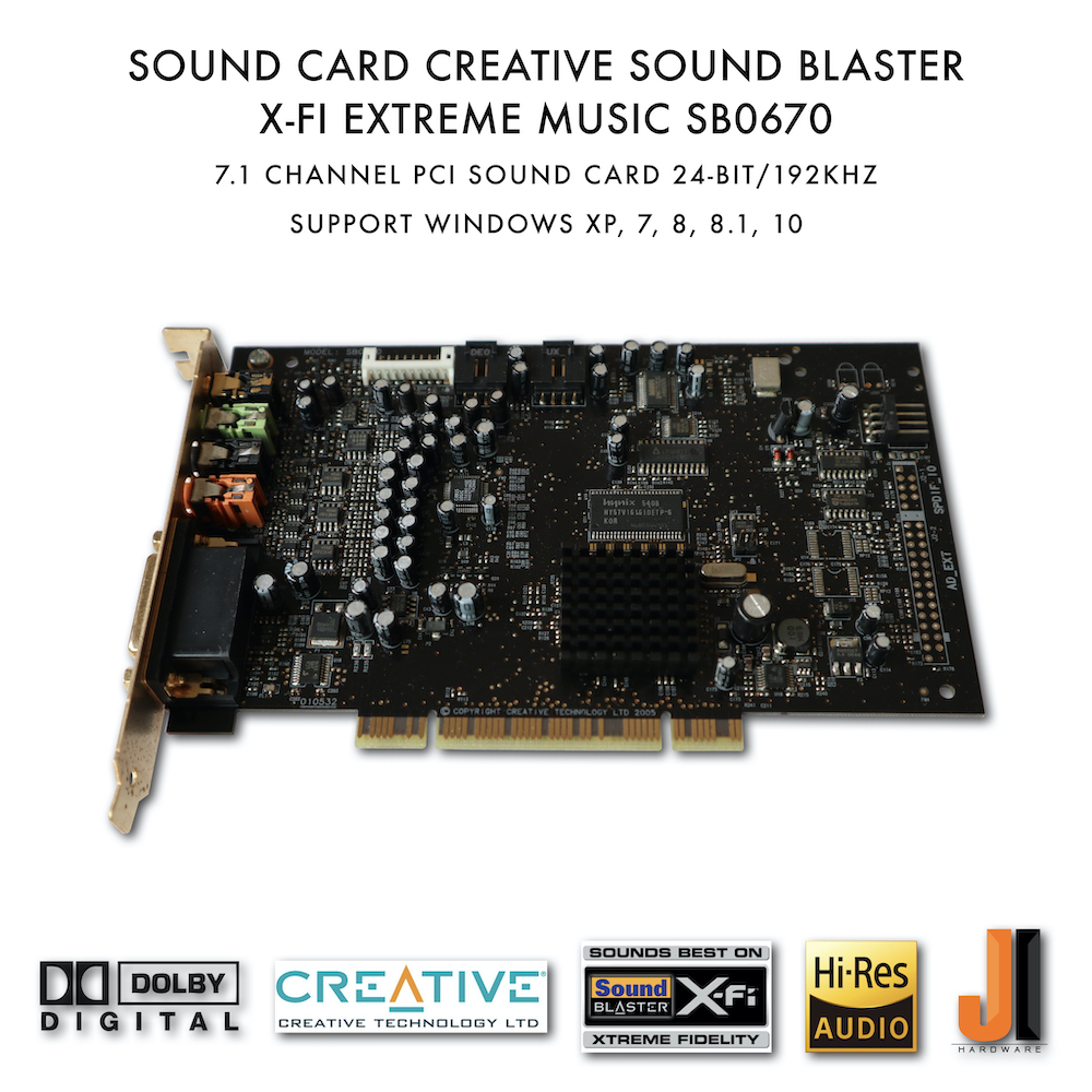 Sound Card Creative Sound Blaster X-Fi XtremeMusic SB0670 7.1 Channel ...